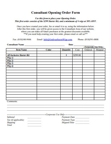 FREE 19+ Consultant Form Templates in PDF