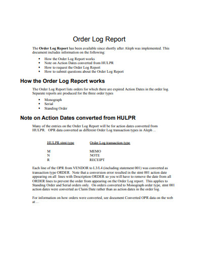 13+ Log Report Templates in Pages | Word | PDF