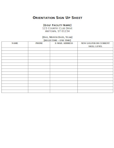 Free 21+ Sign Up Sheet Templates in Google Docs, Google Sheets, Word ...