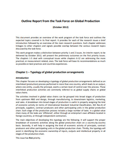 11+ Outline Report Templates in Google Docs | Word | Pages | PDF