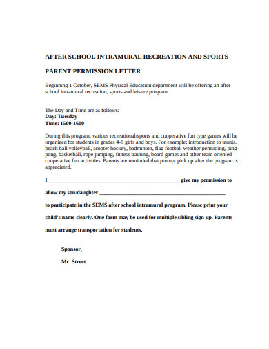 18+ Permission Letter Templates - Google Docs, Word, Pages, PDF