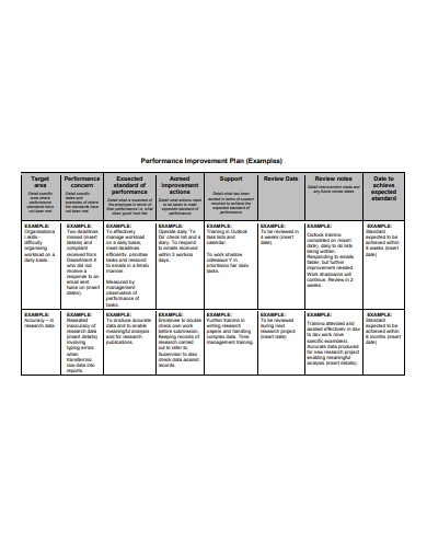 21+ Performance Improvement Plan Templates - Google Docs, Word, Pages, PDF