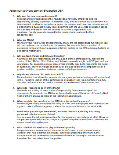 9+ Management Evaluation Templates in PDFt Evaluation Templates - PDF