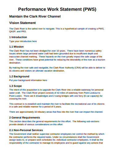 14+ Work Statement Templates in Google Docs | Word | Pages | PDF