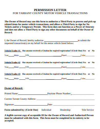 18+ Permission Letter Templates - Google Docs, Word, Pages, PDF