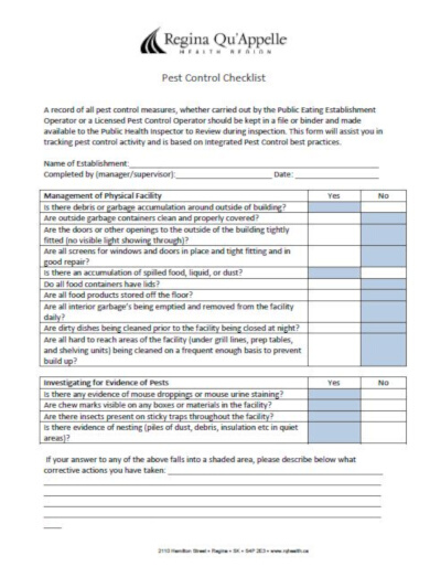 12+ Control Checklist Templates - PDF, Google Docs, Word, Pages
