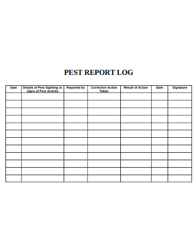 13+ Log Report Templates in Pages | Word | PDF