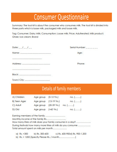 23+ Customer Questionnaire Templates in Google Docs | Pages | PDF | Word