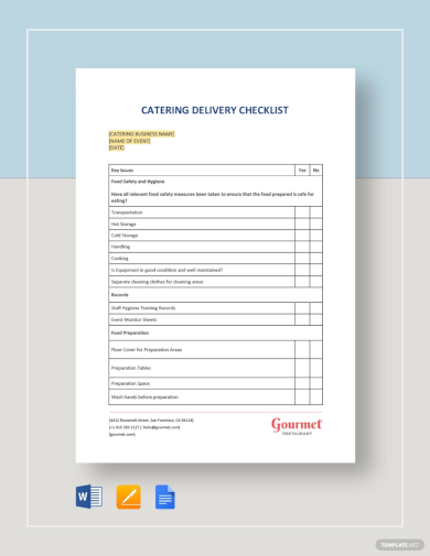 11+ Delivery Checklist Templates - Google Docs, Word, Pages, Pdf