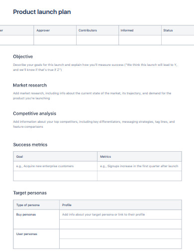5+ Product Launch Plan Templates in Google Docs | Word | PDF | Pages | XLS