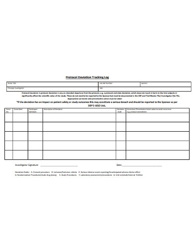 FREE 19+ Tracking Log Templates in PDF | MS Word | Google Docs | Pages