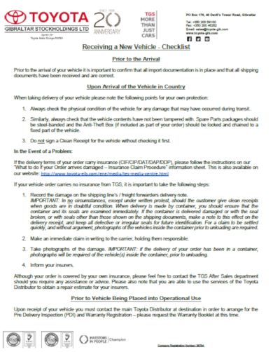 11+ Receiving Checklist Templates - PDF, Google Docs, Word, Pages