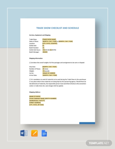 6+ Trade Checklist Templates - Google Docs, Word, Pages, Pdf