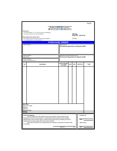 19+ Simple Purchase Order Templates in Google Docs | Google Sheets ...