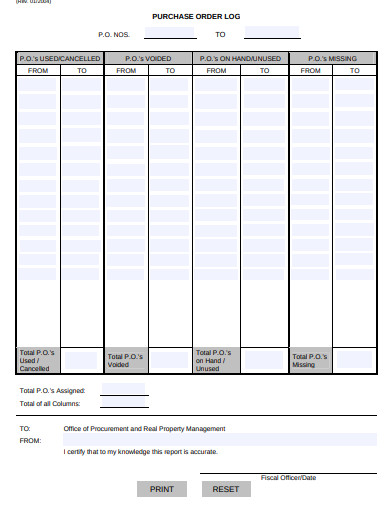 14+ Order Log Templates in Google Docs| Word | Pages | PDF