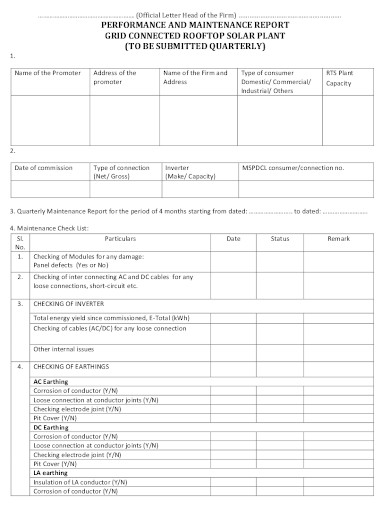 18 Maintenance Report Templates In Google Docs Word Pages PDF XLS