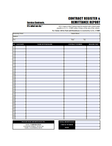 15+ Contract Register Templates - Google Docs, Word, Pages, PDF