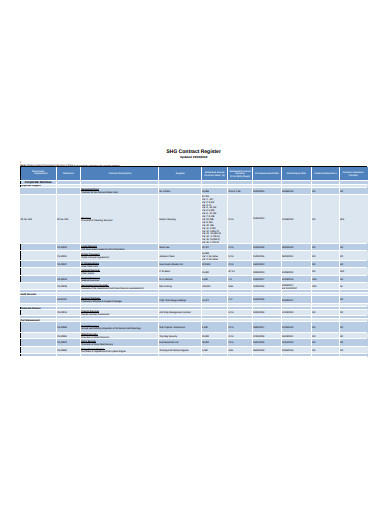 15+ Contract Register Templates - Google Docs, Word, Pages, PDF