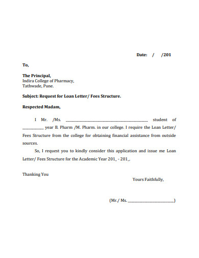 5+ Loan Request Letter Templates in Google Docs | Word | Pages | PDF
