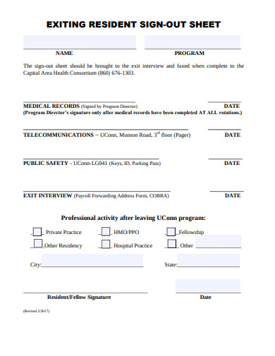 15+ Sign Out Sheet Templates - Google Docs, Google Sheets, Excel, Pages ...