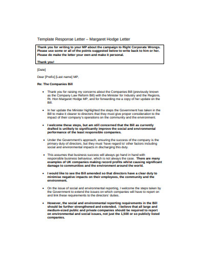 15+ Response Letter Templates in Google Docs | Word | Pages | PDF