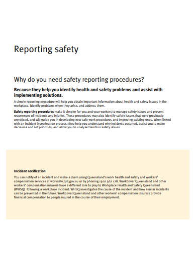15+ Safety Report Templates - Google Docs, MS Word, Pages, PDF
