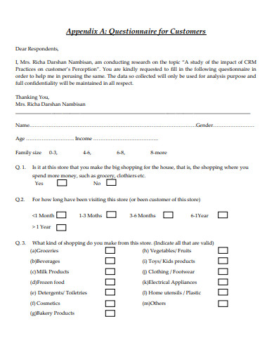 23+ Customer Questionnaire Templates in Google Docs | Pages | PDF | Word