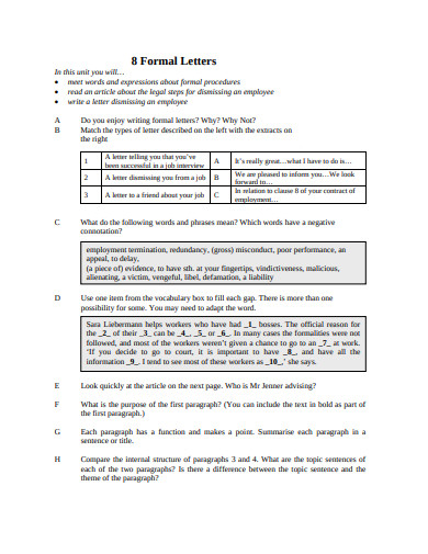 14+ Formal Letter Templates in Google Docs | Word | Pages | PDF