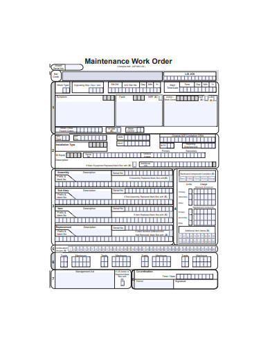 15+ Maintenance Work Order Templates in Google Docs | Google Sheets ...