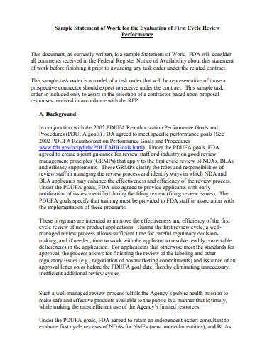 14+ Work Statement Templates in Google Docs | Word | Pages | PDF