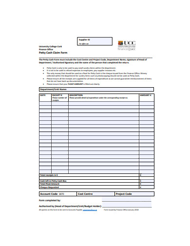 20+ Petty Cash Form Templates in Google Docs | Word | Pages | PDF | XLS