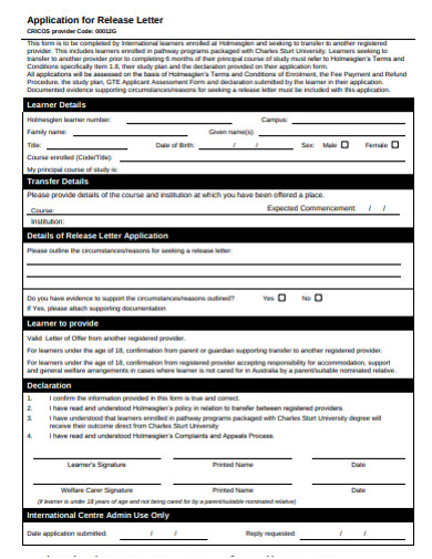 10+ Release Letter Templates in Google Docs | Word | Outlook | Apple ...