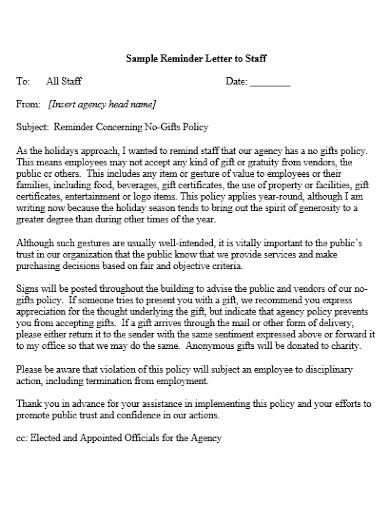 13+ Reminder Letter Templates in Google Docs | Word | Pages | PDF