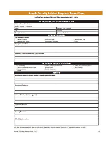 Cyber Security Report Template Collection