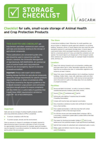 10+ Storage Checklist Templates - Google Docs, Word, Pages, PDF