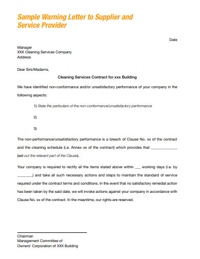 20+ Business Warning Letter Templates - Google Docs, Word, Pages, PDF