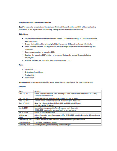 11+ Transition Plan Templates in Google Docs | Word | Pages | PDF | XLS