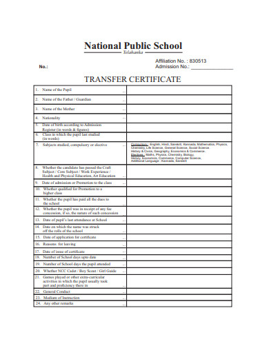 9 Transfer Certificate Templates In AI InDesign Google Docs Word 