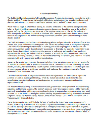 10+ Training Executive Summary Templates in PDF