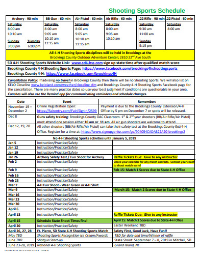 10+ Shooting Schedule Templates in Google Docs | Word | Pages | PDF | XLS