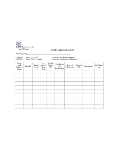 11+ Delivery Checklist Templates - Google Docs, Word, Pages, Pdf