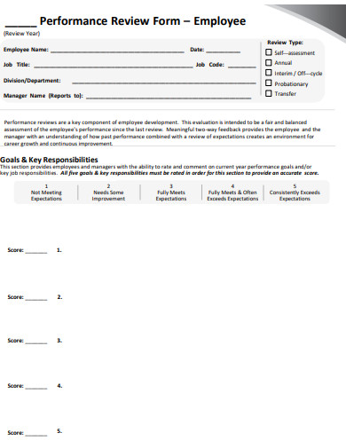 12+ Employee Review Templates in Google Docs | Word | Pages | PDF