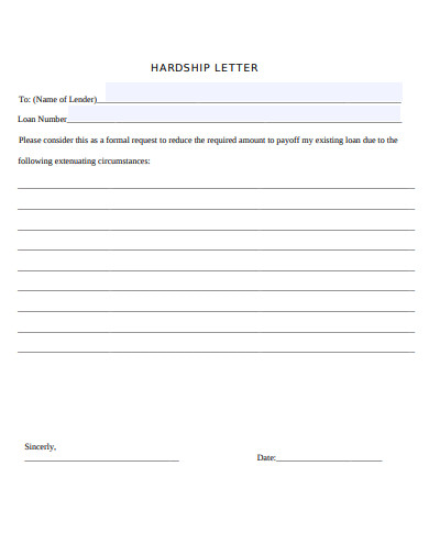 12+ Hardship Letter Templates in Google Docs | Word | Pages | PDF