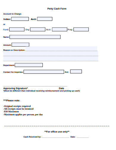 20+ Petty Cash Form Templates in Google Docs | Word | Pages | PDF | XLS