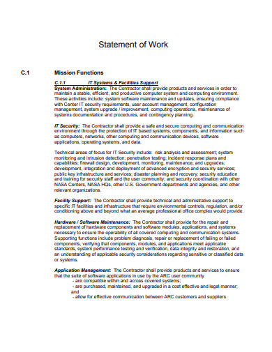 14+ Work Statement Templates in Google Docs | Word | Pages | PDF