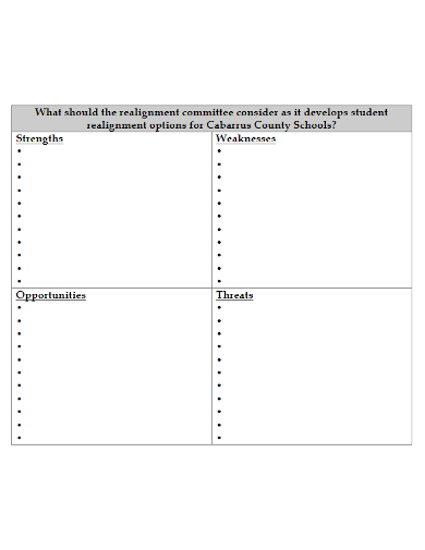 10+ Student SWOT Analysis Templates - Google Docs, Word, Pages, PDF