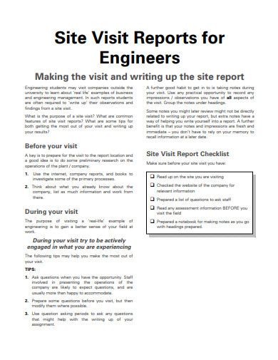 21+ Visit Report Templates - Google Docs, Pages, Word, PDF