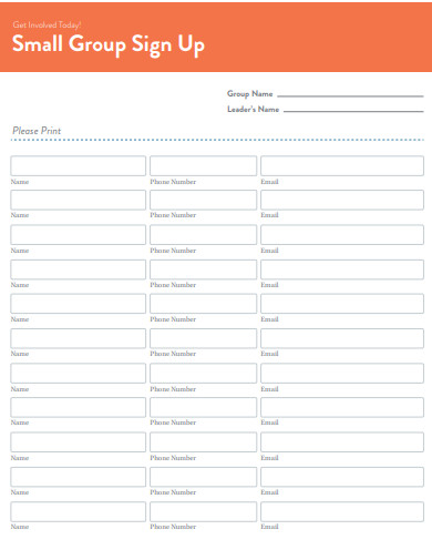 Free 21+ Sign Up Sheet Templates in Google Docs, Google Sheets, Word ...