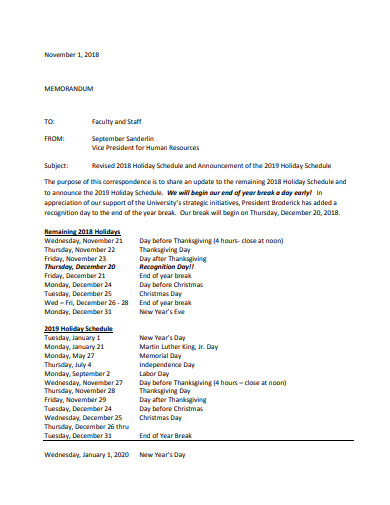 13+ Holiday Schedule Templates in Google Docs | Word | Pages | PDF | XLS