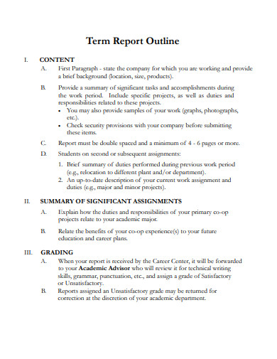 11+ Outline Report Templates in Google Docs | Word | Pages | PDF